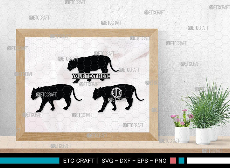Tiger Monogram, Tiger Silhouette, Tiger SVG, Tiger Head Svg, Tiger Jump ...