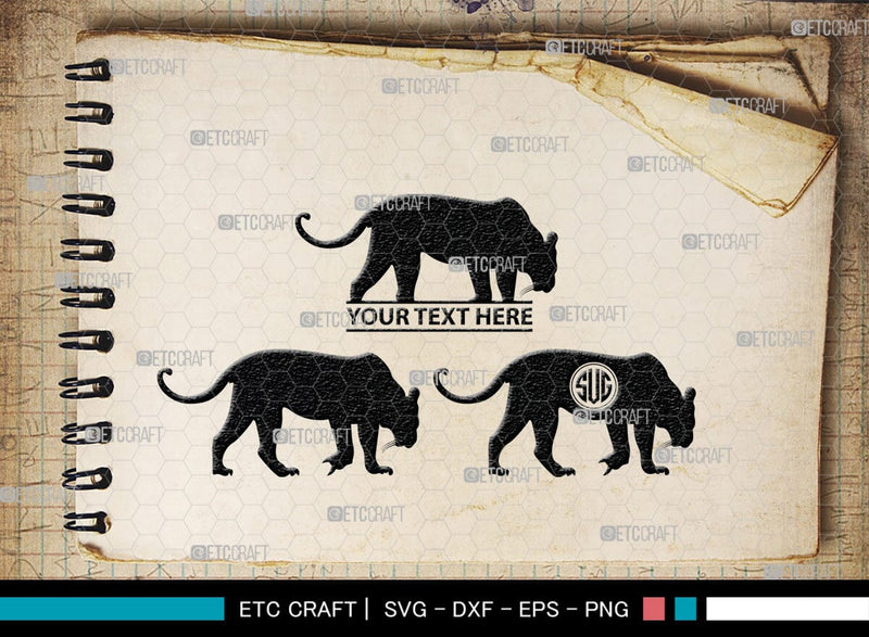 Tiger Monogram, Tiger Silhouette, Tiger SVG, Tiger Head Svg, Tiger Jump ...