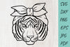 Tiger Svg | Tiger Face | Tiger with Bandana Svg - So Fontsy