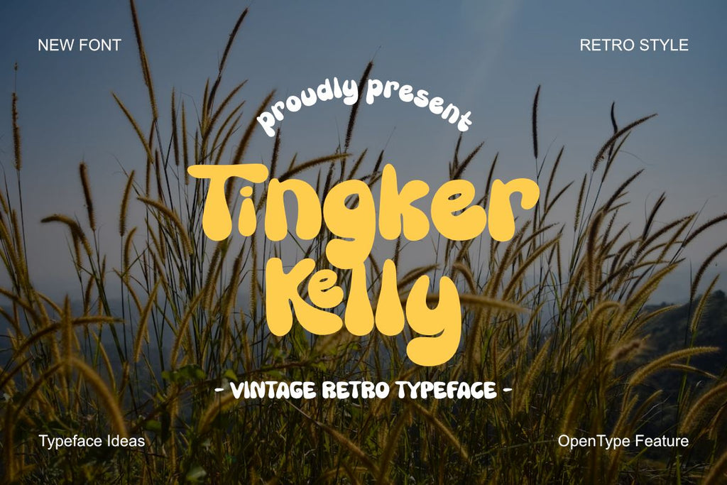 Tingker Kelly - Vintage Retro Font - So Fontsy