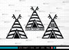 Tipi Monogram, Tipi Silhouette, Tipi SVG, Teepee Svg, Native American ...