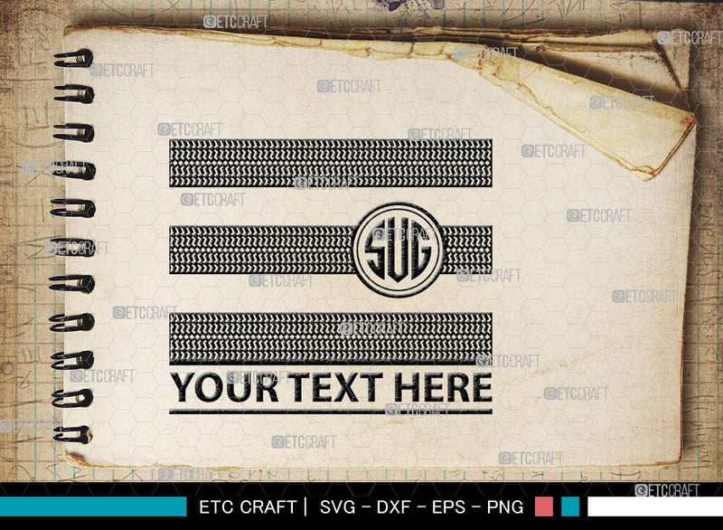 Tires And Tire Prints Monogram, Tires And Tire Prints Silhouette, Tire ...