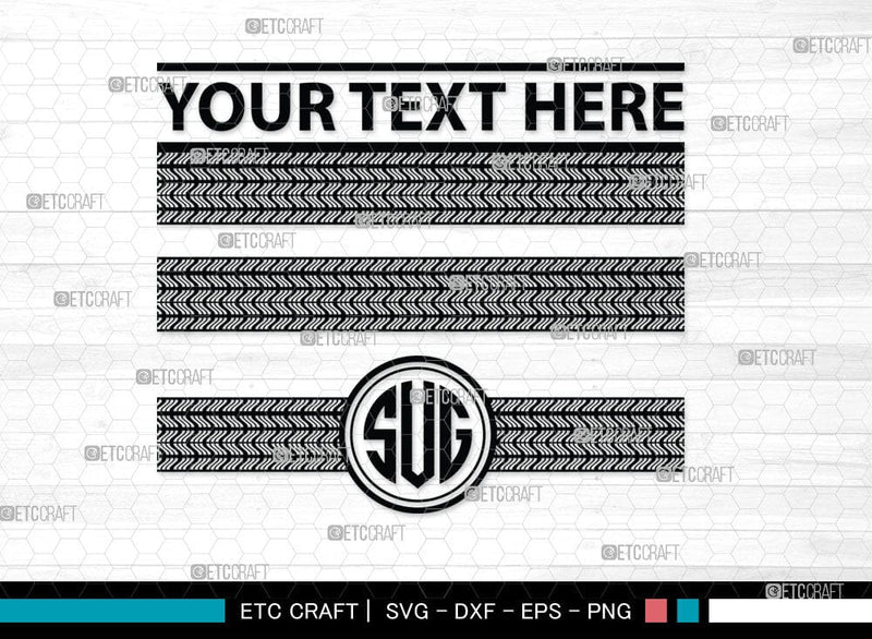 Tires And Tire Prints Monogram, Tires And Tire Prints Silhouette, Tire ...
