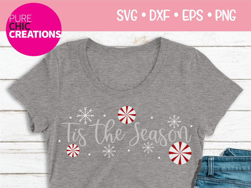 Tis The Season - Cricut - Silhouette - svg - dxf - eps - png - Digital ...