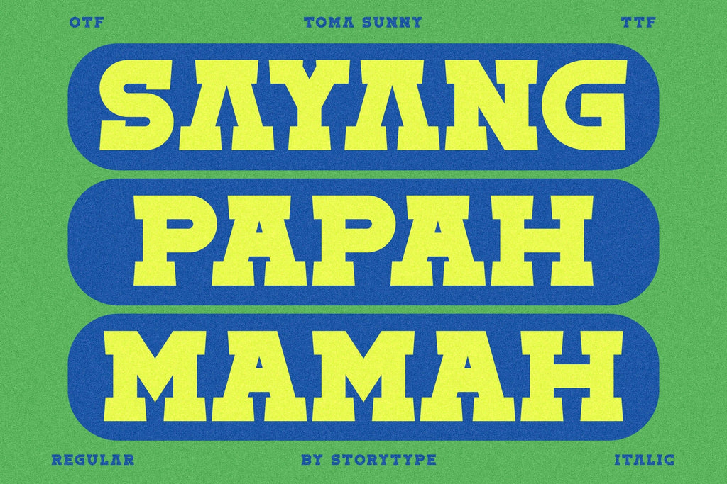 Toma Sunny Typeface - So Fontsy