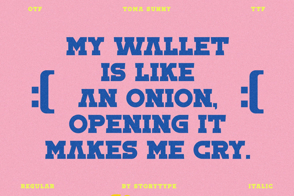 Toma Sunny Typeface - So Fontsy