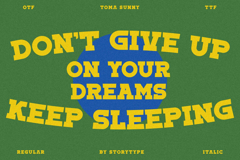 Toma Sunny Typeface - So Fontsy