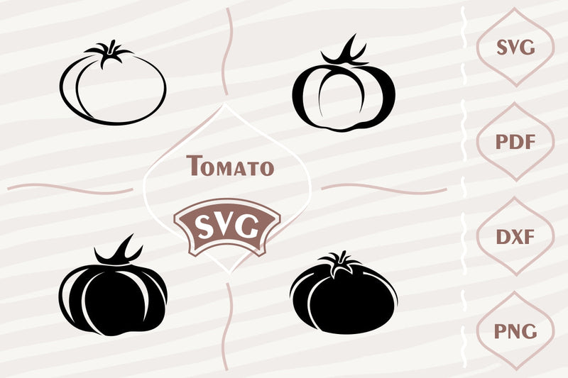 Tomato- SVG bundle - So Fontsy