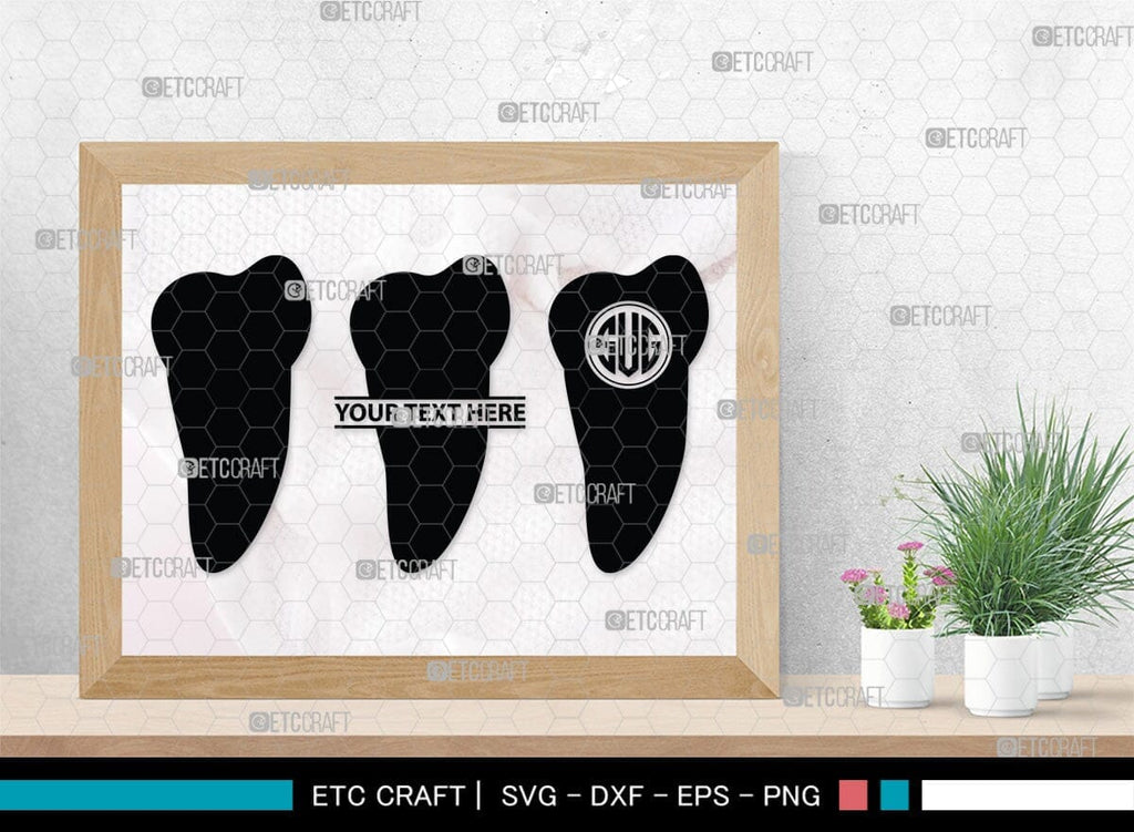 Tooth monogram, Tooth Silhouette, Tooth SVG, Dental Svg, Teeth Svg ...