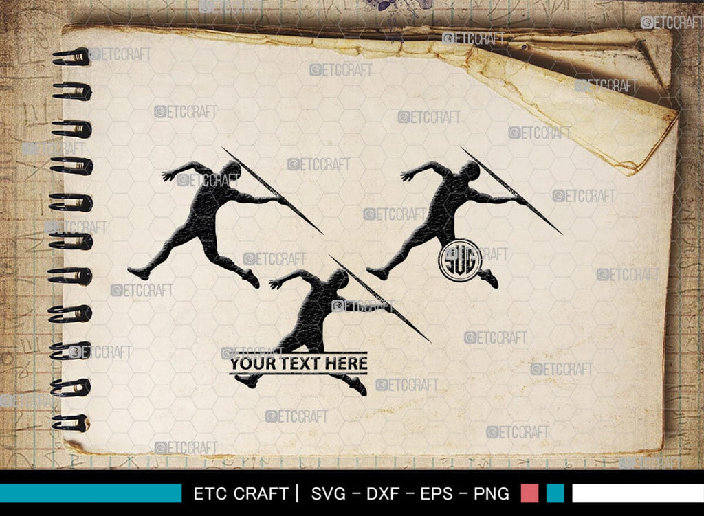 Track And Field Monogram, Track And Field Silhouette, Track And Field ...