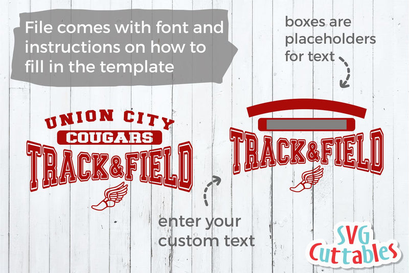 Track and Field Template 003 - So Fontsy