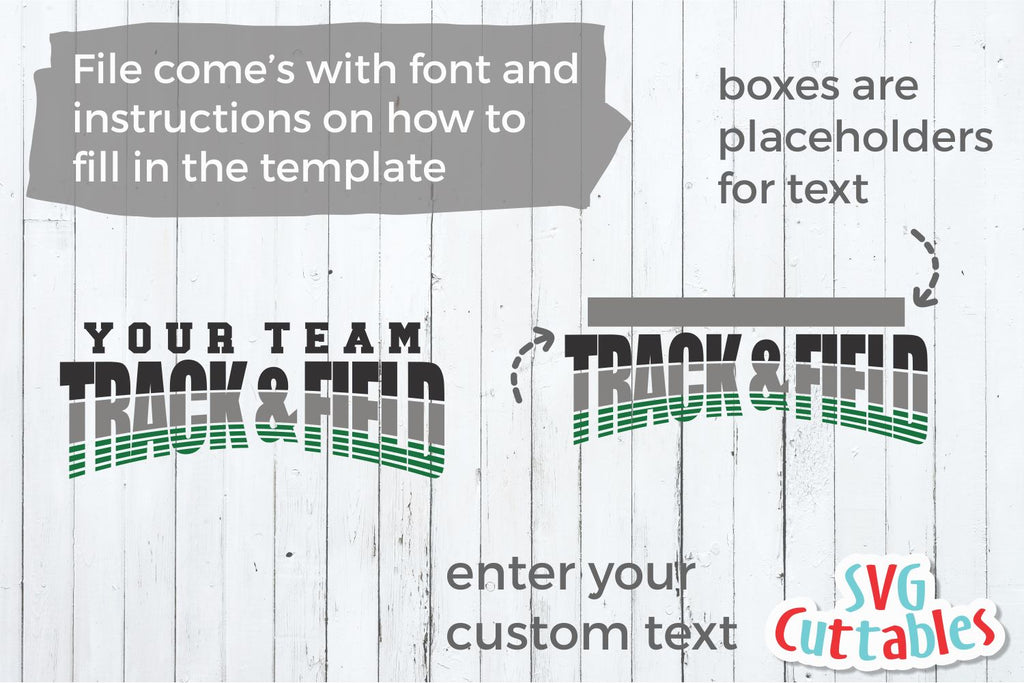 Track and Field Template 004 - So Fontsy