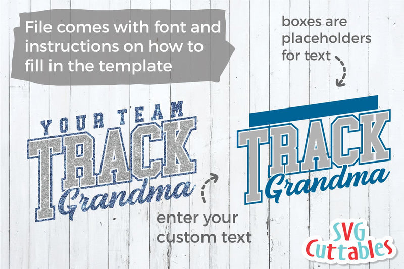 Track Grandma svg - Track and Field Template 006 - Track Cut File - sv ...