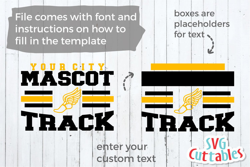 Track SVG | Track and Field Template 0011 | Track Grandma - So Fontsy