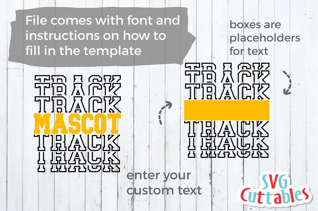 Track SVG | Track and Field Template 0013 | Track Grandma - So Fontsy
