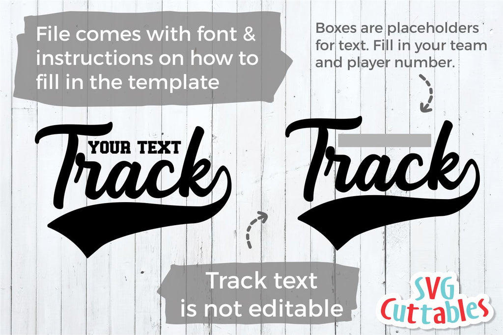 Track SVG | Track and Field Template 0016 | Track Grandma - So Fontsy