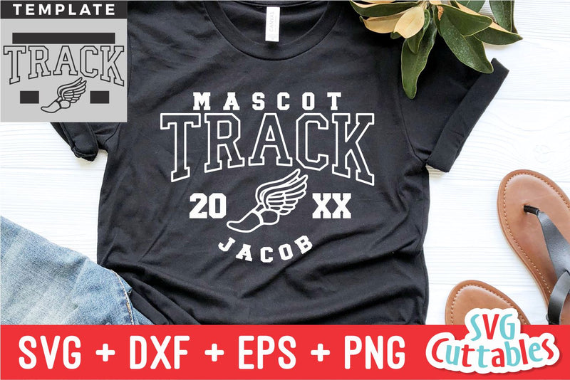 Track SVG | Track and Field Template 009 | Track Grandma - So Fontsy