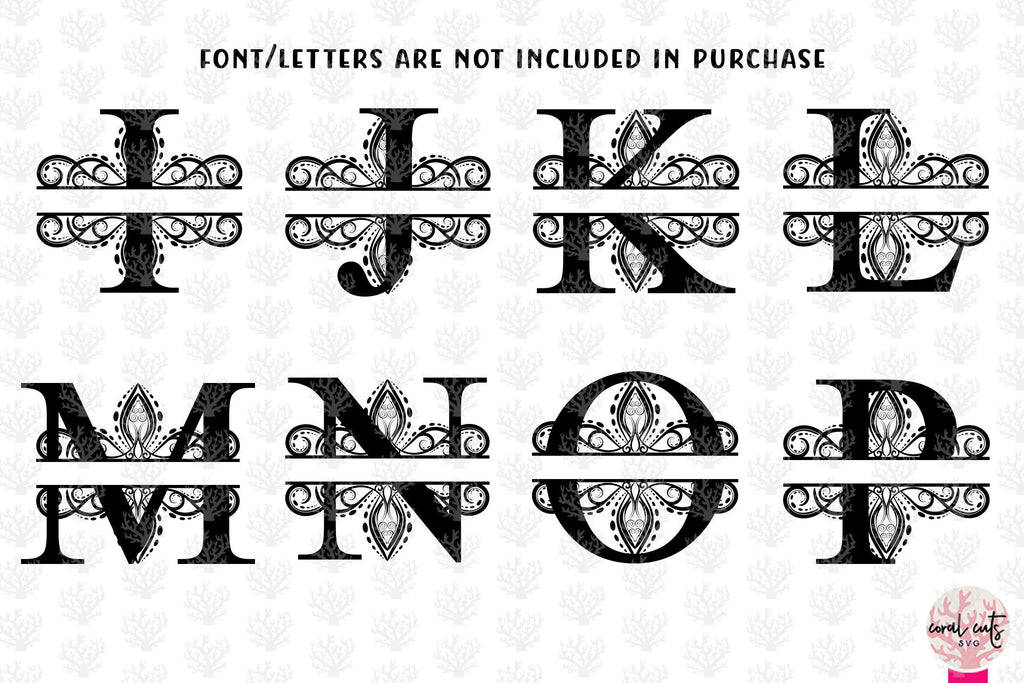 Traditional Split Monogram - So Fontsy