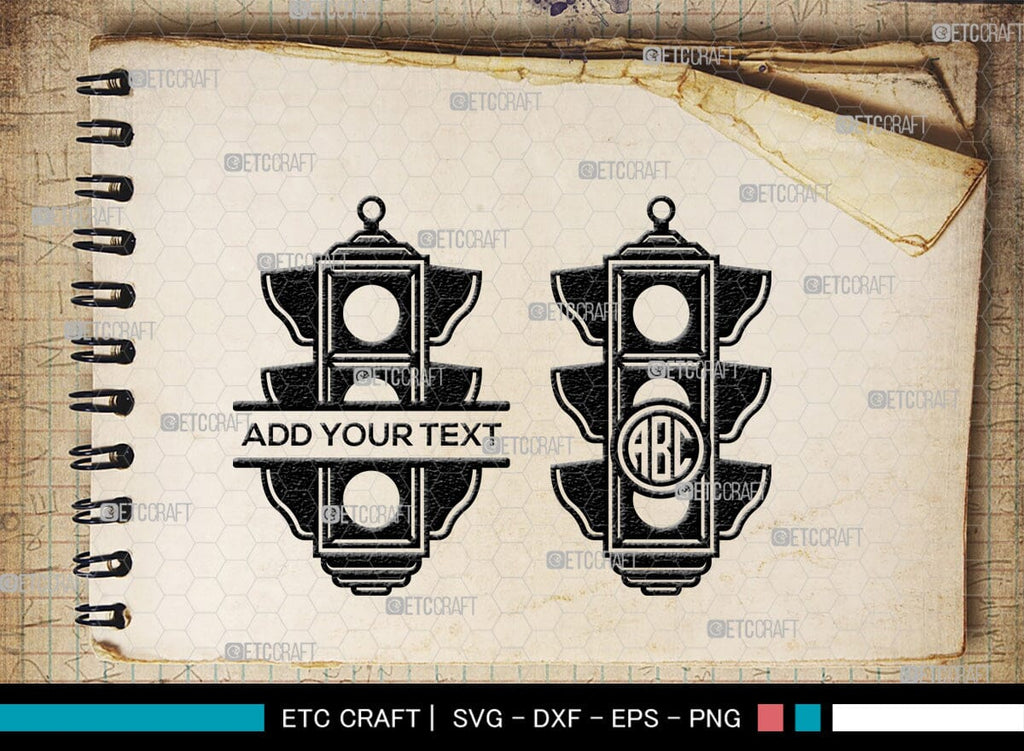 Traffic Light Svg Monogram, Road Light Svg, Signal Light Svg, Stop ...