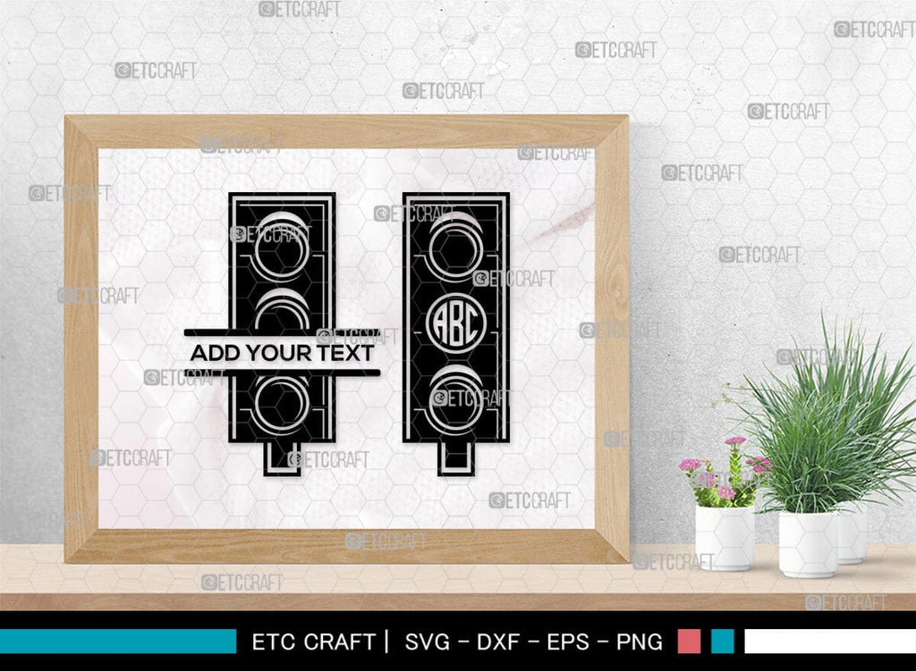Traffic Light Svg Monogram, Road Light Svg, Signal Light Svg, Stop ...