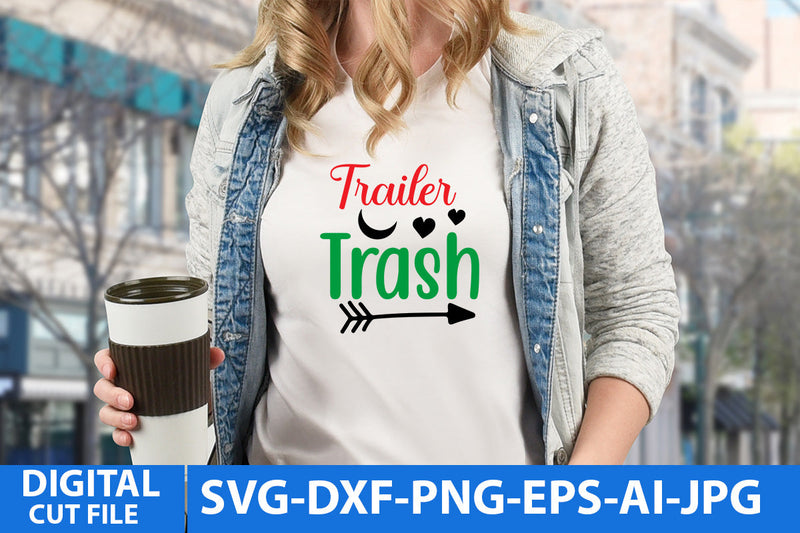 Trailer Trash SVG Cut File - So Fontsy