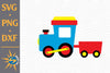 Train Birthday SVG, PNG, DXF Digital Files Include - So Fontsy