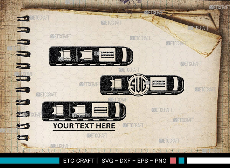 Train Monogram, Train Silhouette, Train SVG, High-Speed Train Svg ...