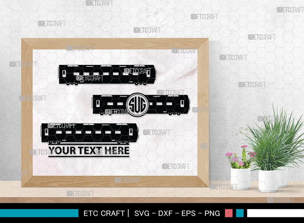 Train Monogram, Train Silhouette, Train SVG, High-Speed Train Svg ...