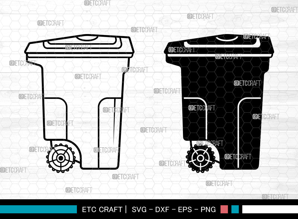 Trash Bin SVG, Trash Bin SVG, Garbage Bin Svg, Trash Svg, Garbage Svg ...