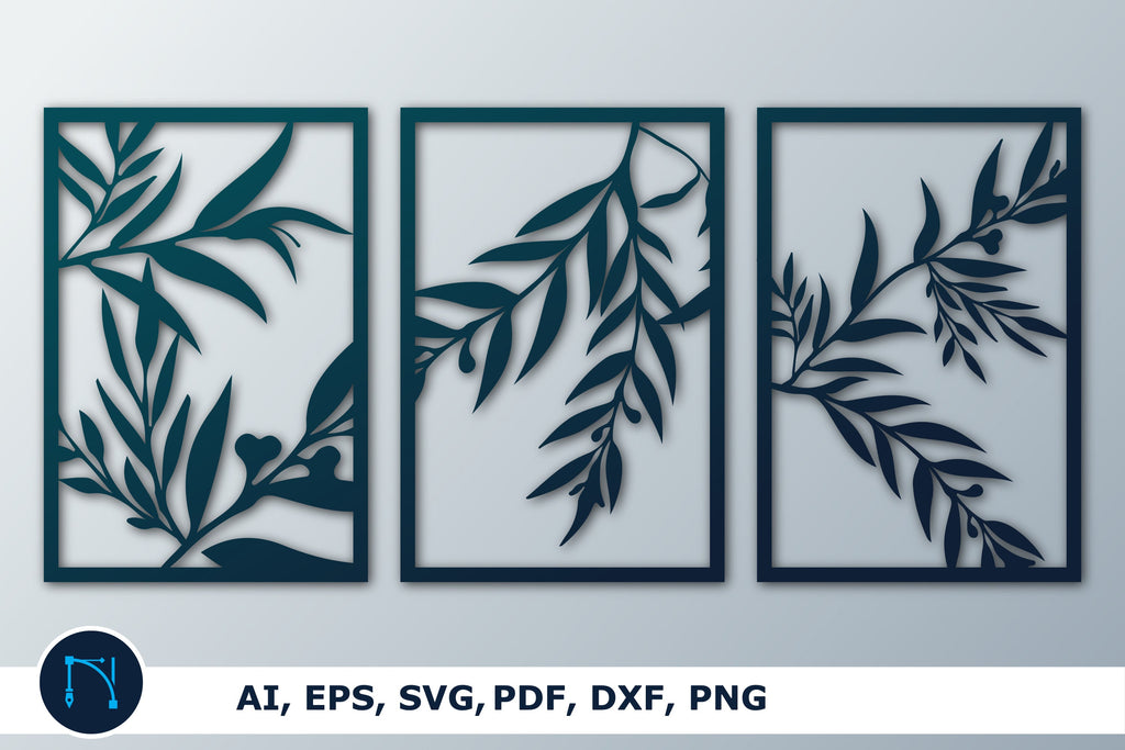 tree branch Metal Wall Decor SVG bundle - So Fontsy