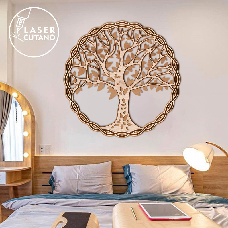 TREE of LIFE Multilayer layout files, Wall Decor - So Fontsy