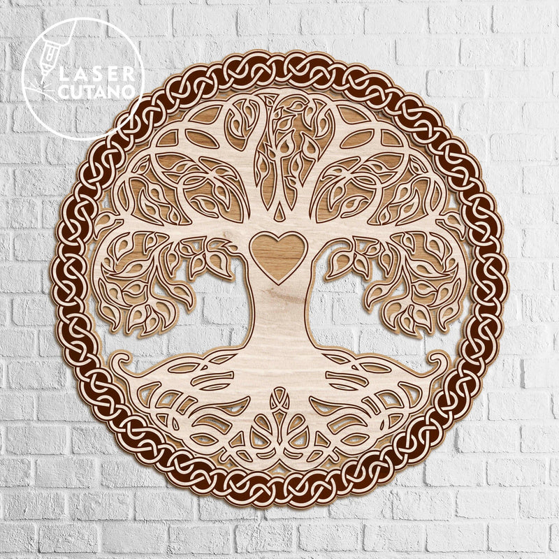 TREE of LIFE Multilayer Wall Decor, Cut File - So Fontsy