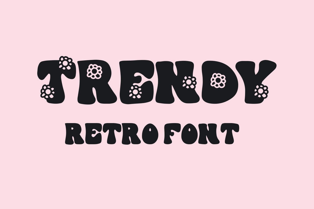 Trendy - A Retro Font - So Fontsy