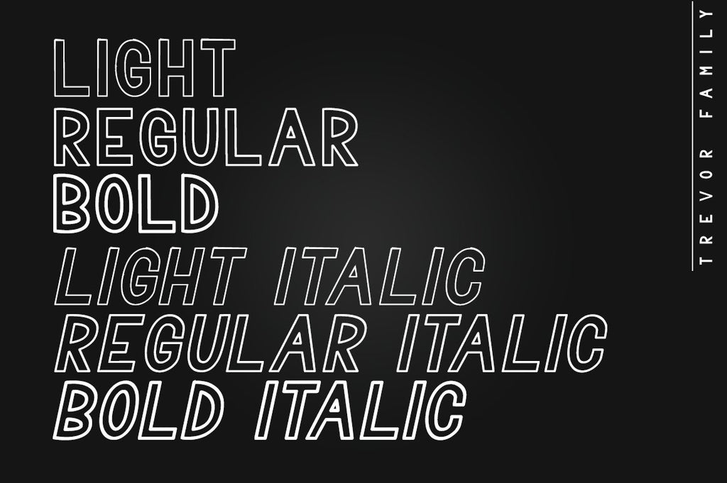 Trevor - Elegant Sans Serif Family Font - So Fontsy