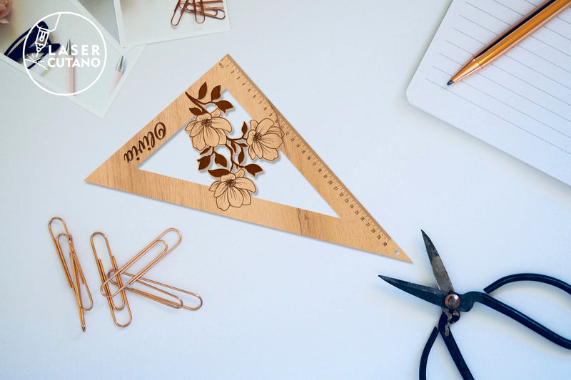 Triangle Ruler Bundle, Education Tools, School Supplies - So Fontsy