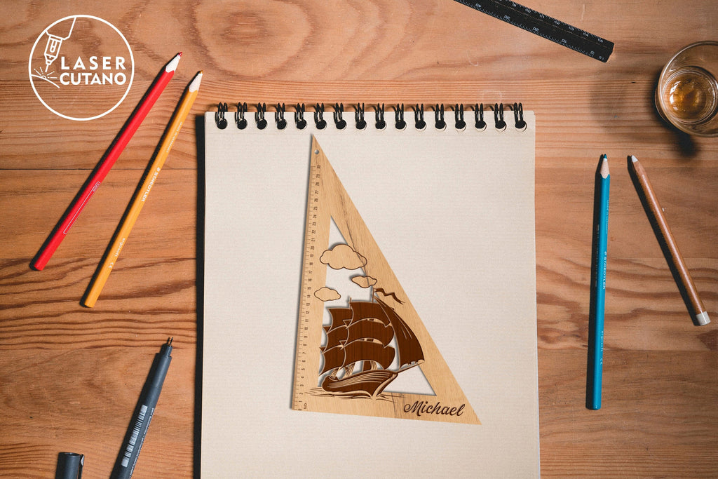 Triangle Ruler Bundle, Education Tools, School Supplies - So Fontsy