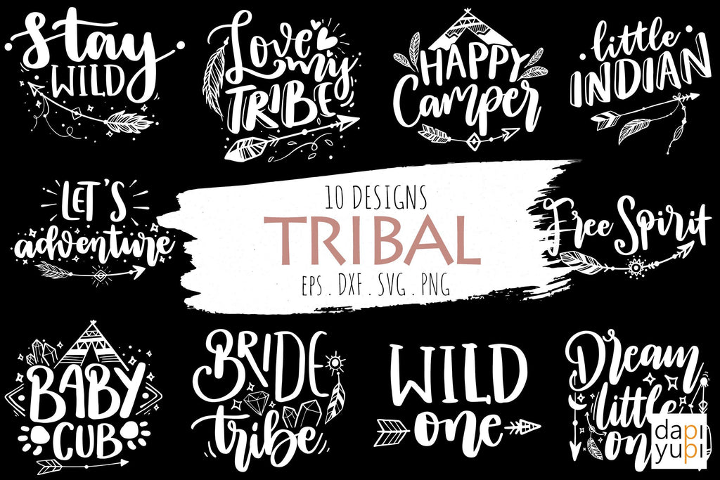 Tribal Quotes, Boho Quotes, Bohemian SVG - So Fontsy