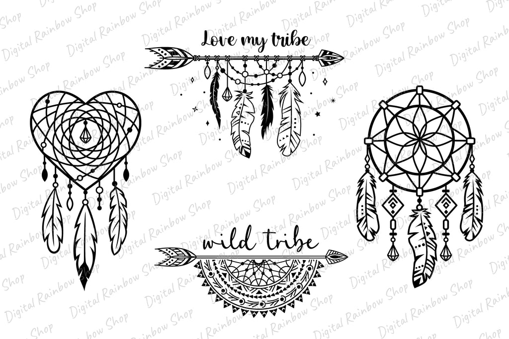 Tribal svg bundle, boho svg, native american indian svg - So Fontsy