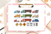 Truck Clipart Set, Transportation Bundle - So Fontsy