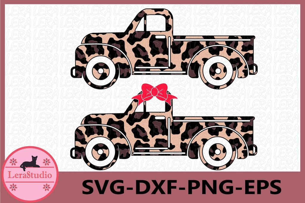 Truck Leopard Svg - So Fontsy