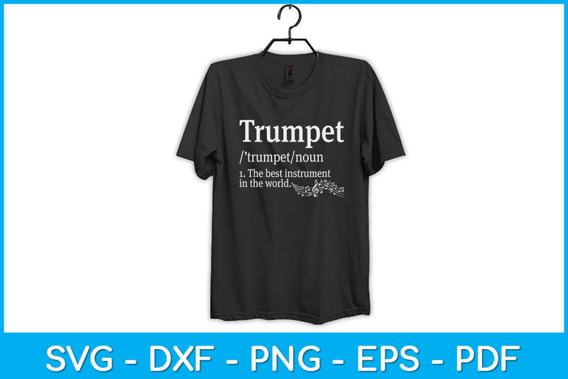 Trumpet Definition Svg Cutting File - So Fontsy