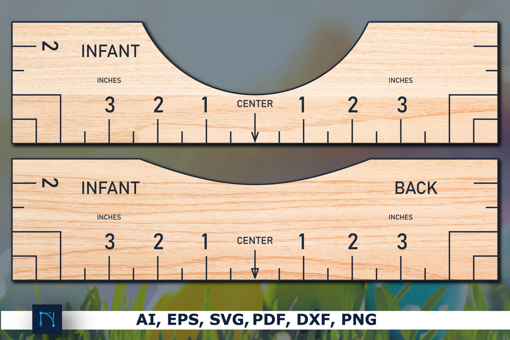 Tshirt Ruler SVG, T-shirt Alignment Tool - So Fontsy