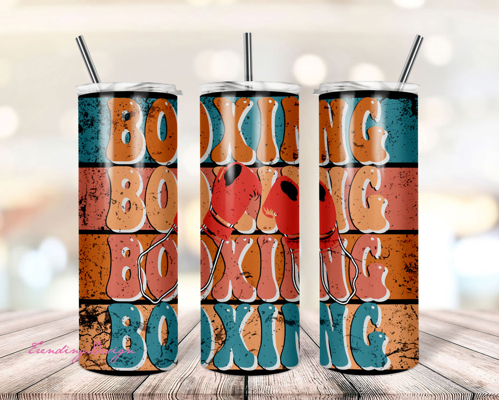Tumbler Design Boxing Life PNG Sublimation Tumbler 20oz Boxing Life ...
