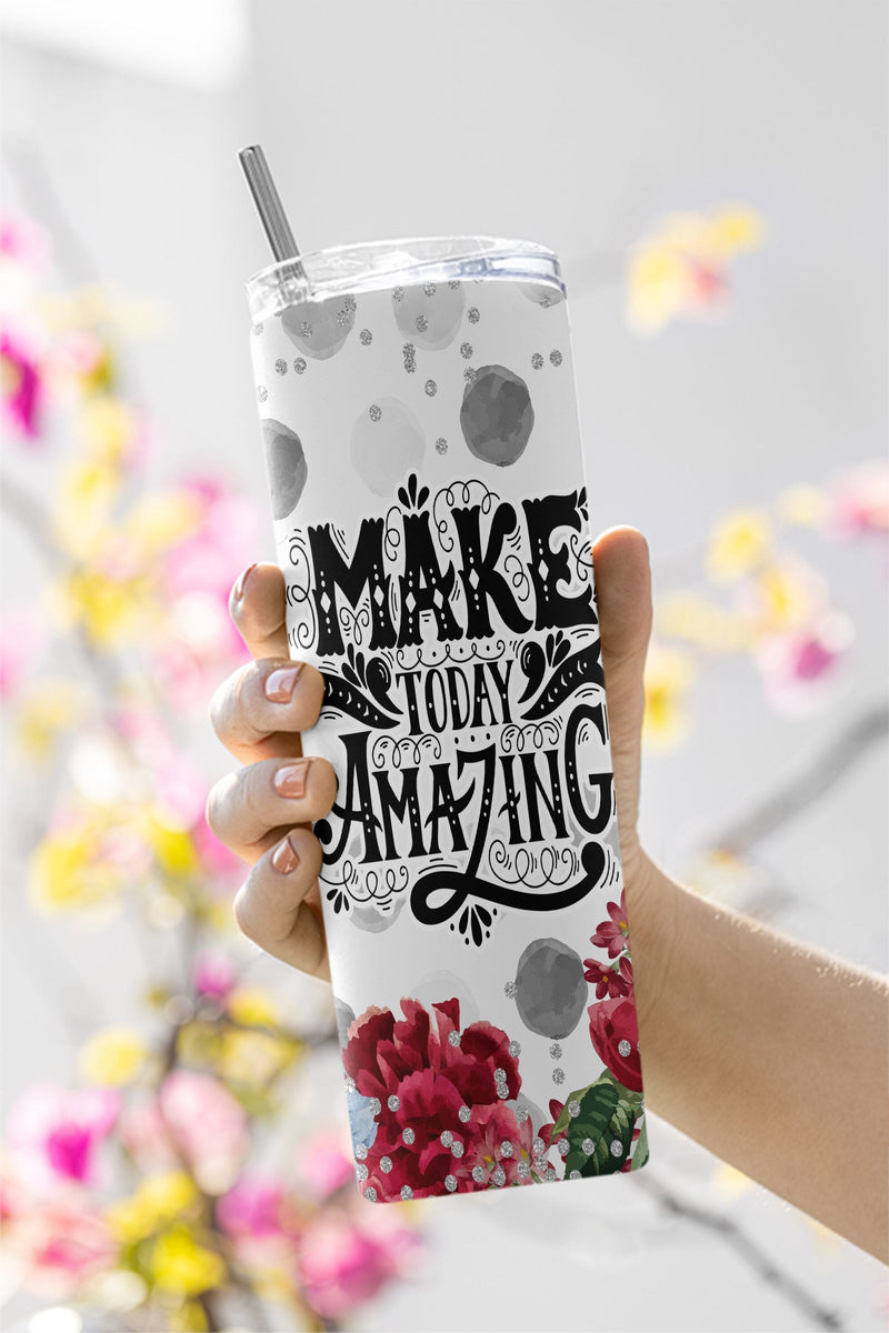 Tumbler Design Motivational Quote PNG Sublimation Tumbler 20oz ...