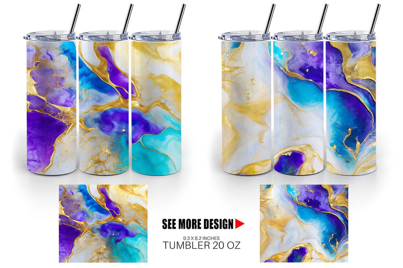 Tumbler design Alcohol Ink iridescent | Tumbler Sublimation Designs ...