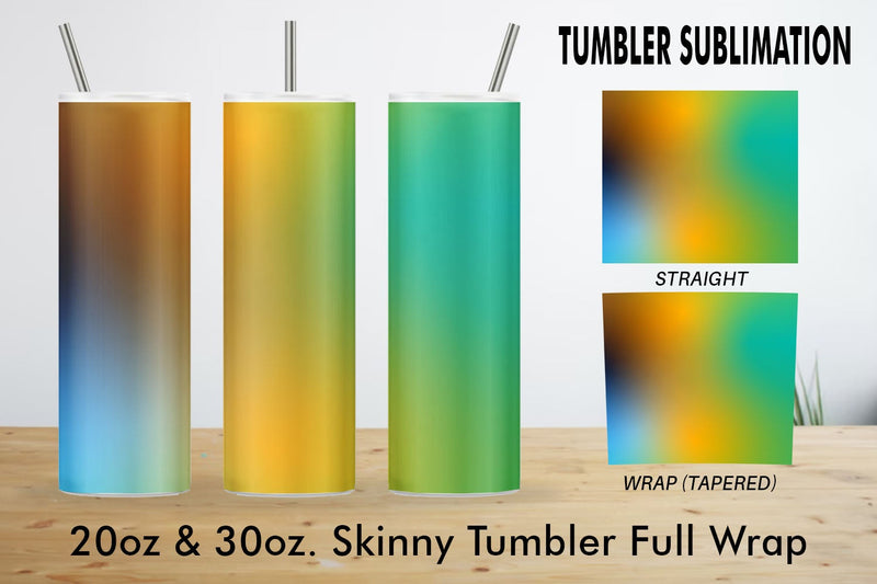 Tumbler Sublimation gradient color background - So Fontsy
