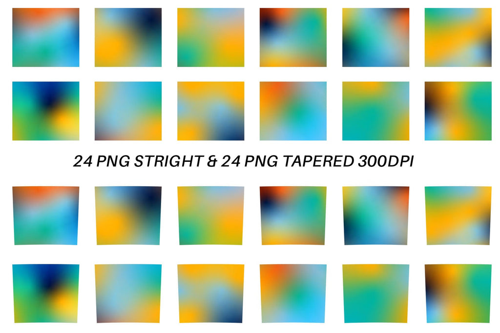 Tumbler Sublimation gradient color background - So Fontsy