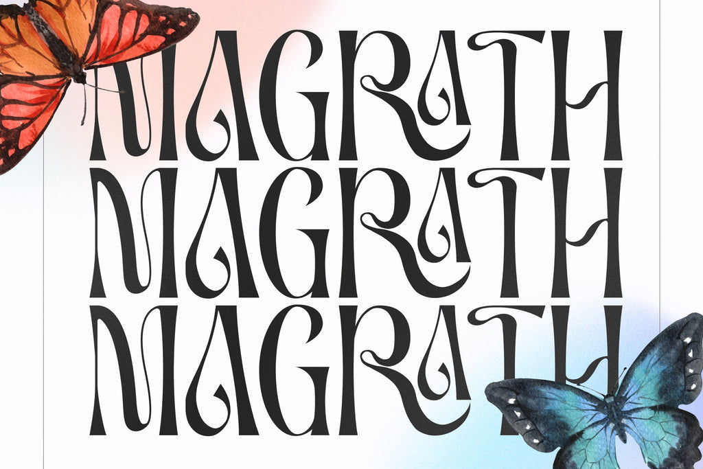 TUPAC MAGRATH Typeface - So Fontsy