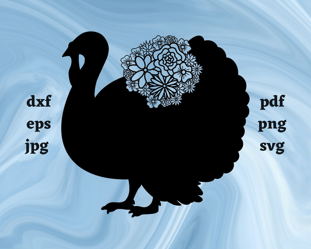 Turkey Mandala SVG Cut File - So Fontsy