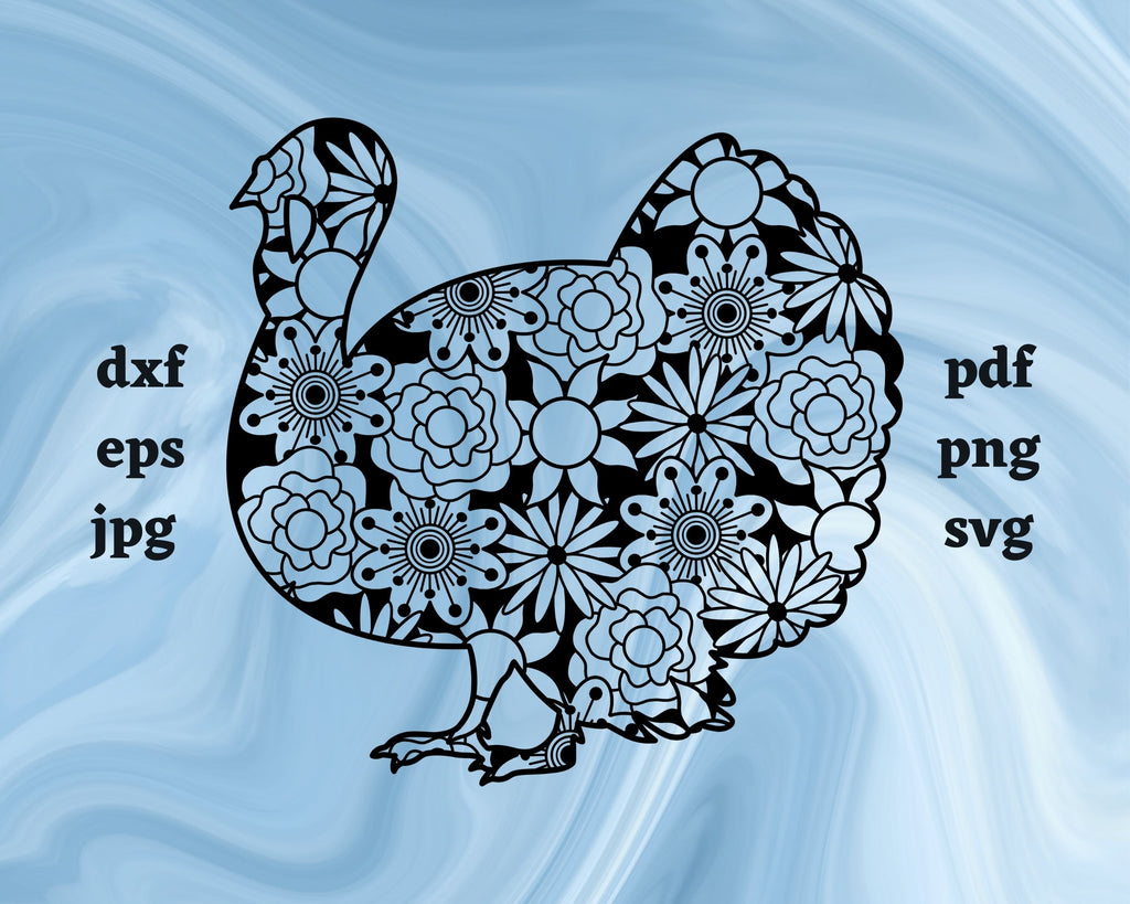 Turkey Mandala SVG Cut File - So Fontsy